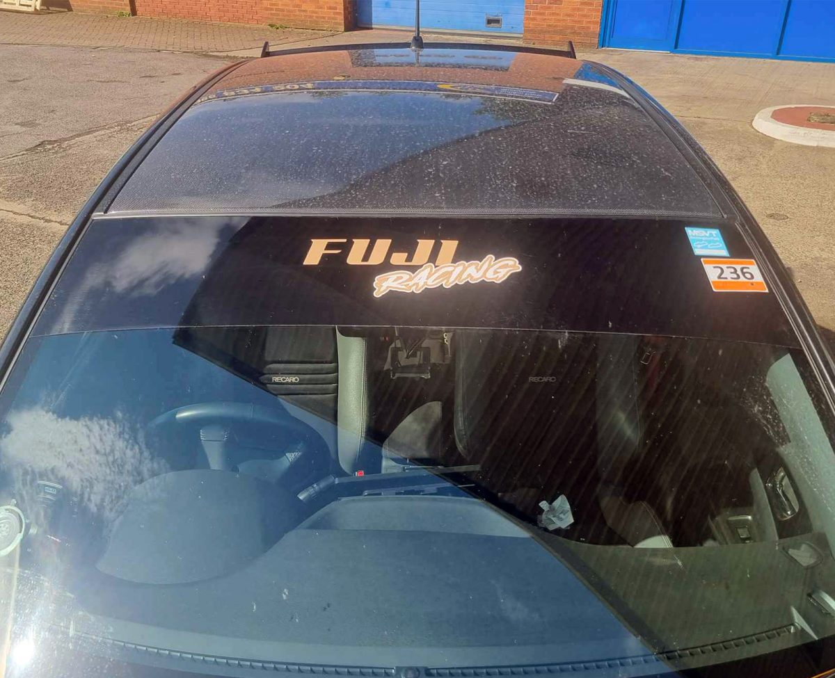 Windscreen Vinyl Sunstrip - Fuji Racing